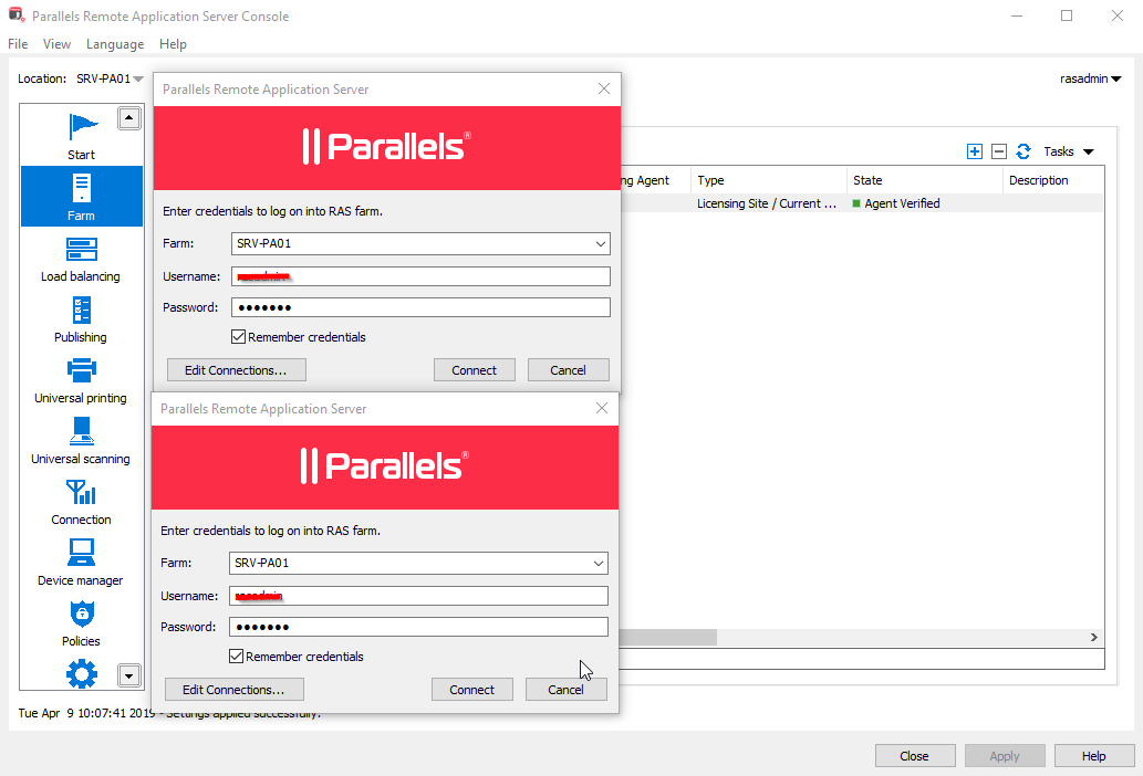 KB Parallels: Parallels RAS Console Multiple Instances